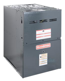 Goodman GM9S800603BN 60 000 BTU Furnace 80 Efficiency Single Stage Burner 1200 CFM Multi Speed Blower Upflow Horizontal Flow Application